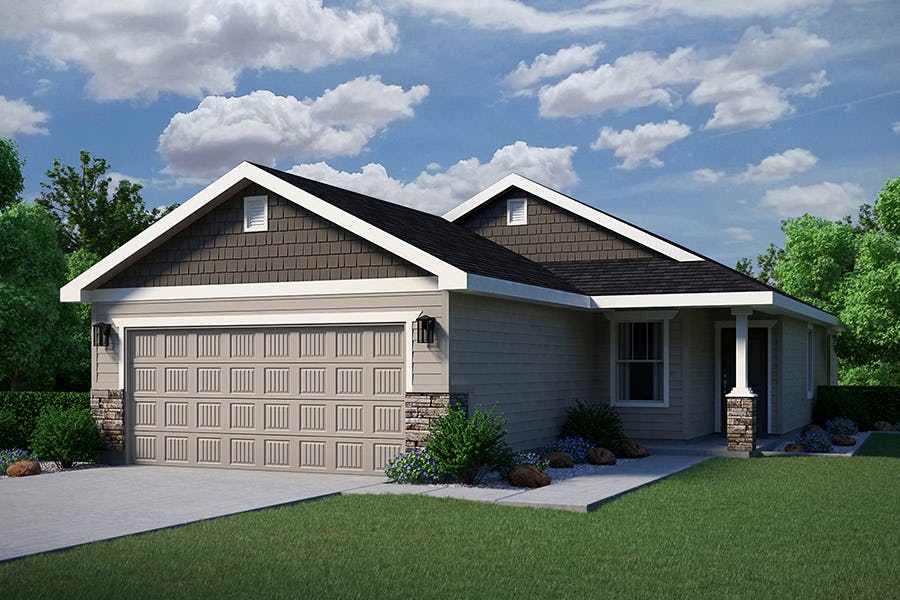 Ashton | 3-Bed, 2-Bath New Ranch Home Floor Plan